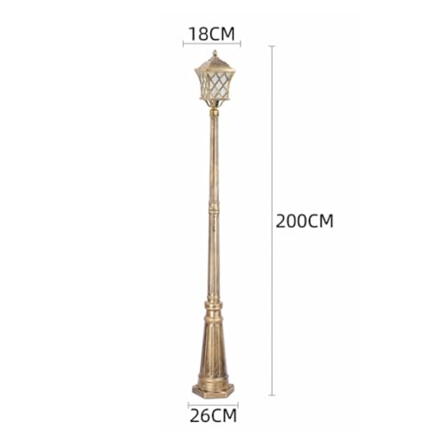 SKYGOO Creative Grid Outdoor Garden Lawn Light,European E27 Courtyard Light,Villa Garden Community High Post Lamp Garden Light,Garden Waterproof Outdoor Street Light