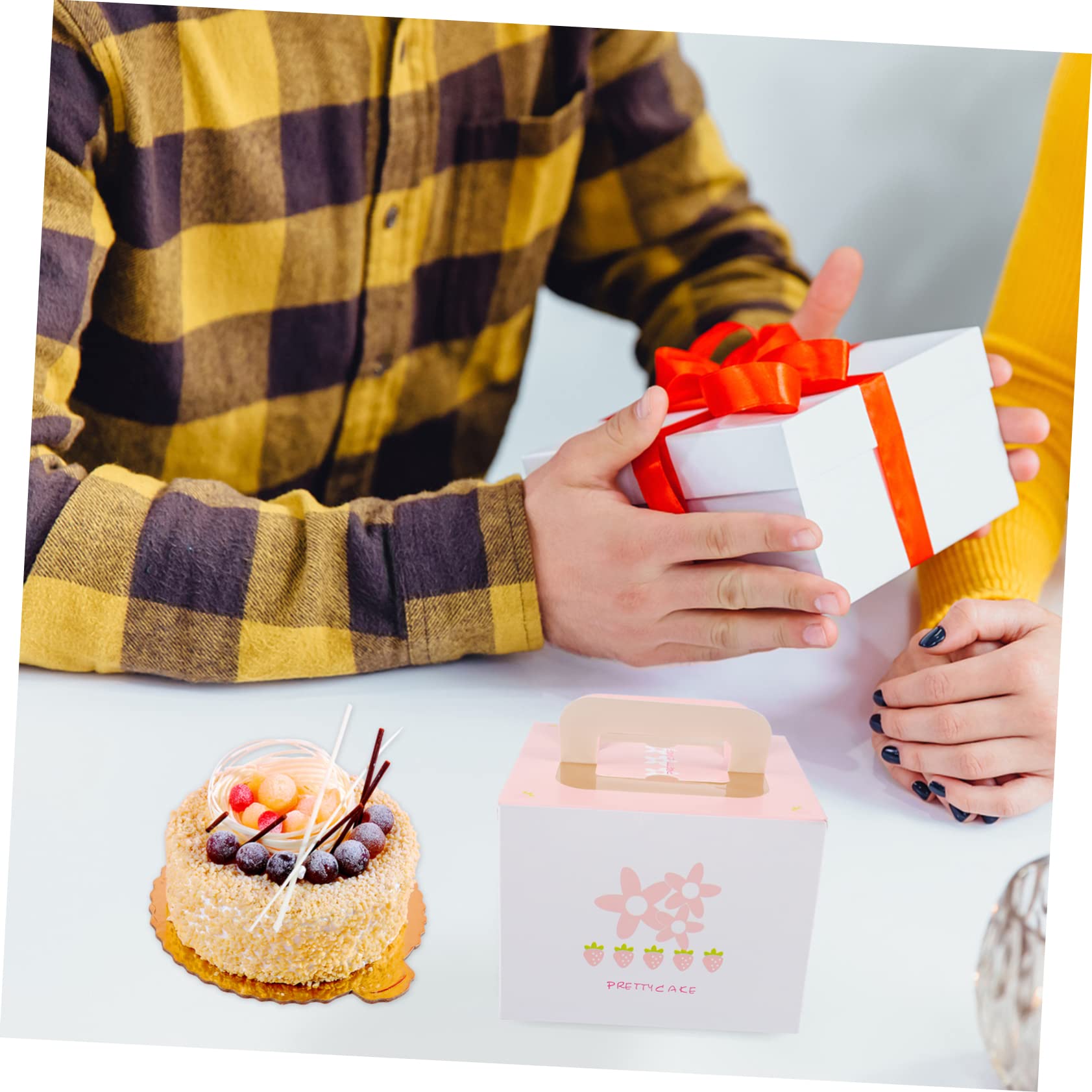 SOLUSTRE 10pcs Box portable cake box cupcake container cake slice cupcake carrier muffin single container clear cake containers bakery containers plastic containers Donut baby Paper pastry