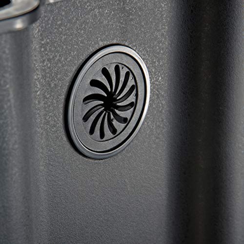 WESCO Big Double Boy Waste Bin 41 x 35 x 65 cm – 2 x 18 L Black