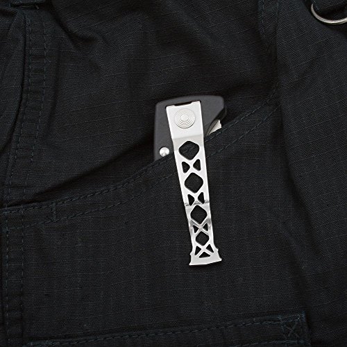 SOG Kilowatt- Electricians Pocket Knife with Wire Stripping Multi-Tool and 3.4 Inch AUS-8 Blade, UTP 10-22G Wire Stripper Knife (EL01-CP), Black