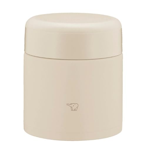 ZOJIRUSHI Zojirushi Mahobin Stainless Steel Thermal Soup Jar, Lunch Jar, Seamless 10.1 fl oz (300 ml), Beige, Integrated Lid and Seal, Easy to Clean, 3 Pieces Only Wash SW-KA30-CM