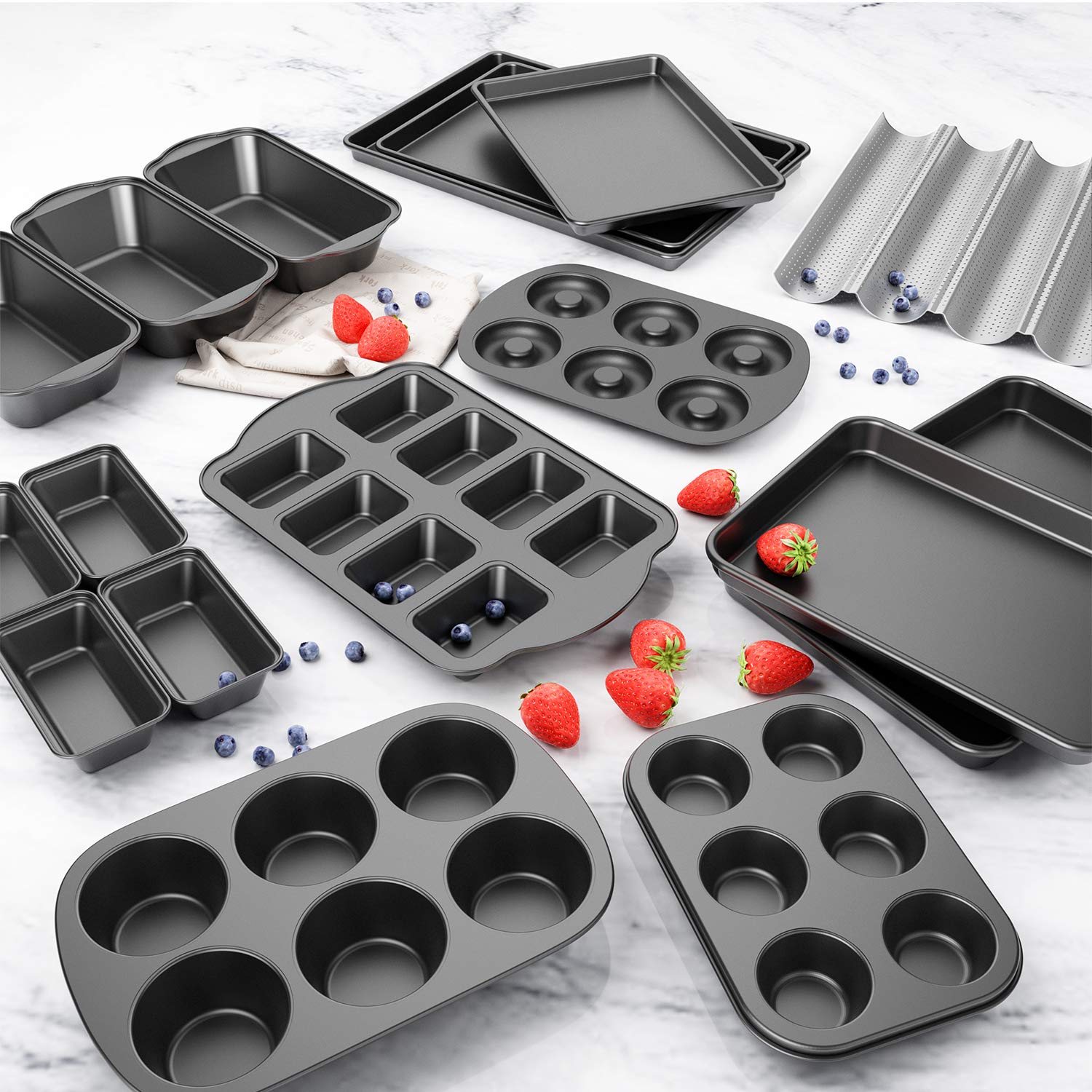 Tiawudi 1 Piece Nonstick Muffin Pan, Carbon Steel Cupcake Pan, 6 Cup, Easy to Clean and Perfect for Making Muffins or Cupcakes, Standard