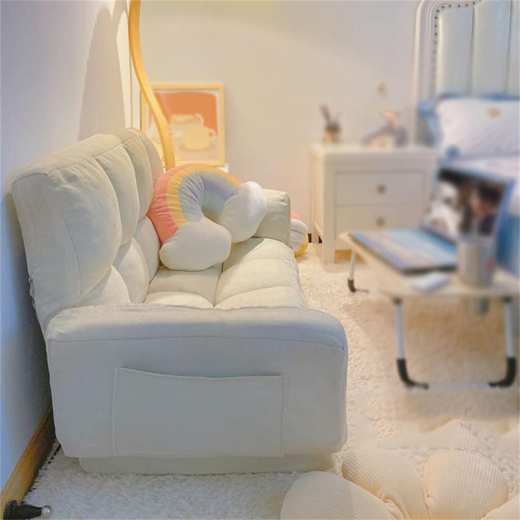 SLNFXC Lazy Susan Tatami Small Flat Single Double Balcony Bedroom Reclinable and Sleepable Folding Sofa Bed