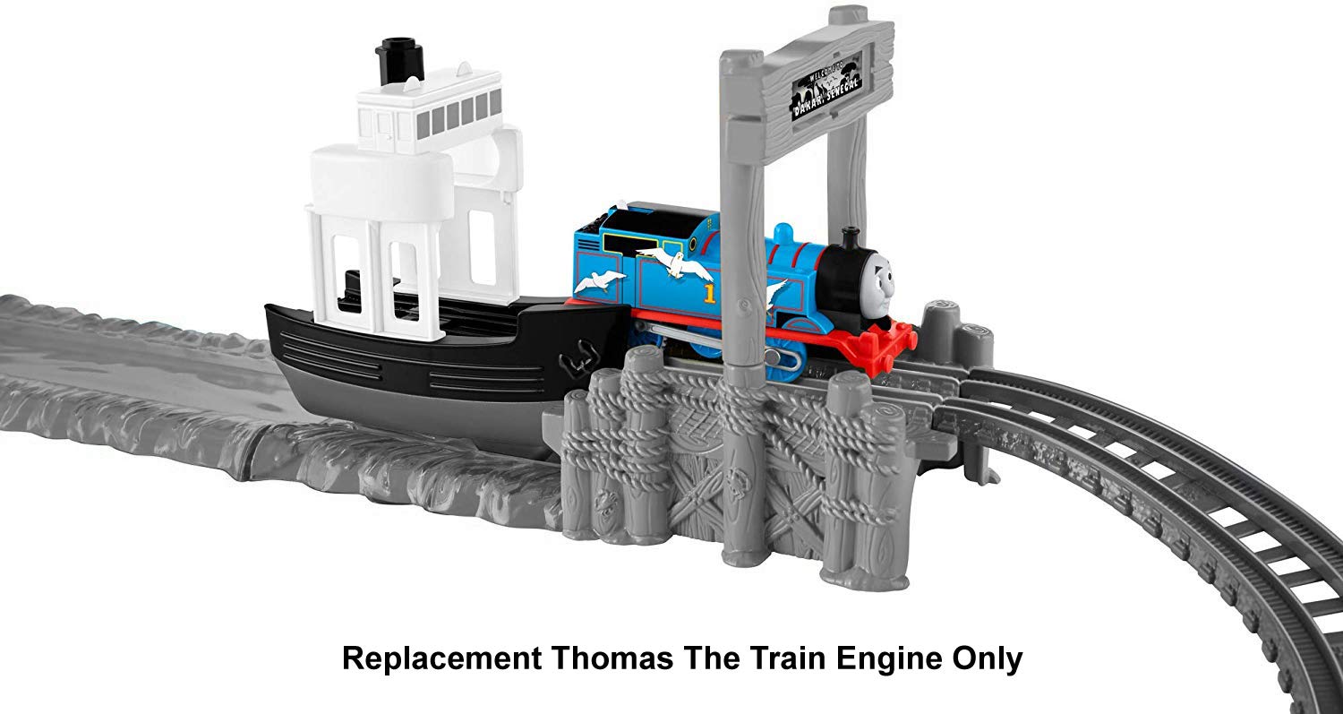 T & F Replacement Parts for Thomas The Train Playset - Thomas & Friends Trackmaster Boat and Sea Train Set. FJK49 ~ Replacement Thomas The Train Engine
