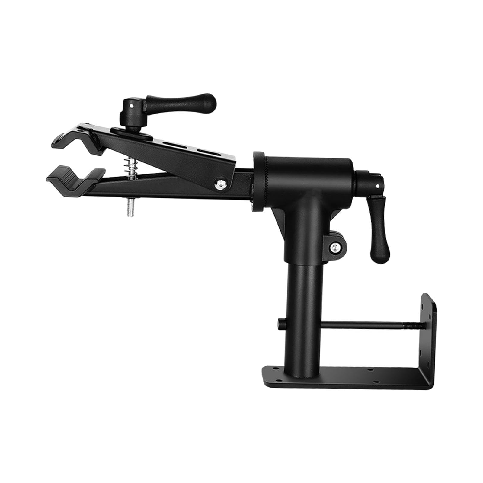 SM SunniMix Bike Repair Stand Storage, Bicycle Maintenance Rack, Wall Mount or Bench Mount Bike Rack, Quick Release Bicycle Support