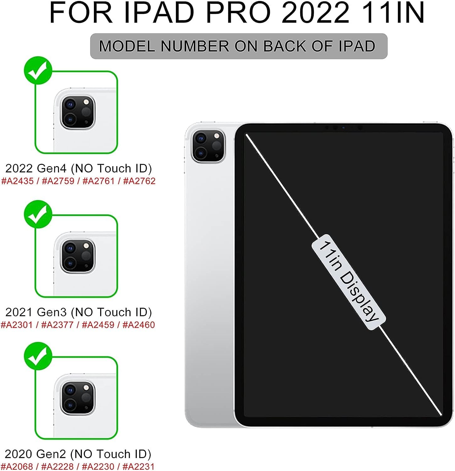 Soke New iPad Pro 11 Case (M2) 2022/2021/2020 with Pencil Holder - [Full Body Protection + Apple Pencil Charging + Auto Wake/Sleep], Soft TPU Back Cover for 2022 iPad Pro 11 inch(Book Watermelon)