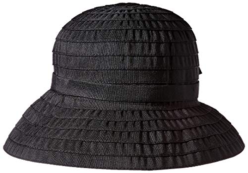 San Diego Hat Company Women’s Ribbon Bucket Hat, Beach Hat for Women, One Size - Black