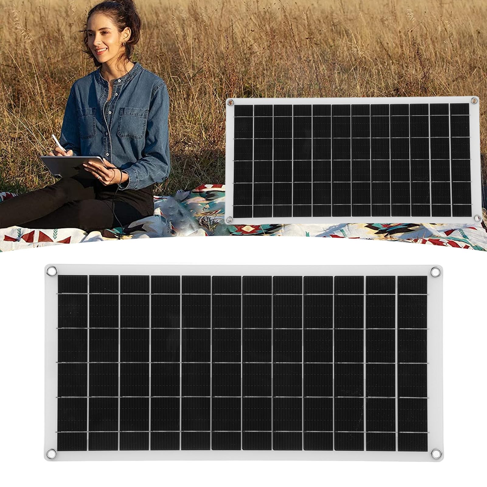 Solar Panel Usb Kit 15W Ip65 Monocrystalline Fans Silicon with Battery Battery for Photovoltaic Panel Solar Battery Chargers Charging Kits
