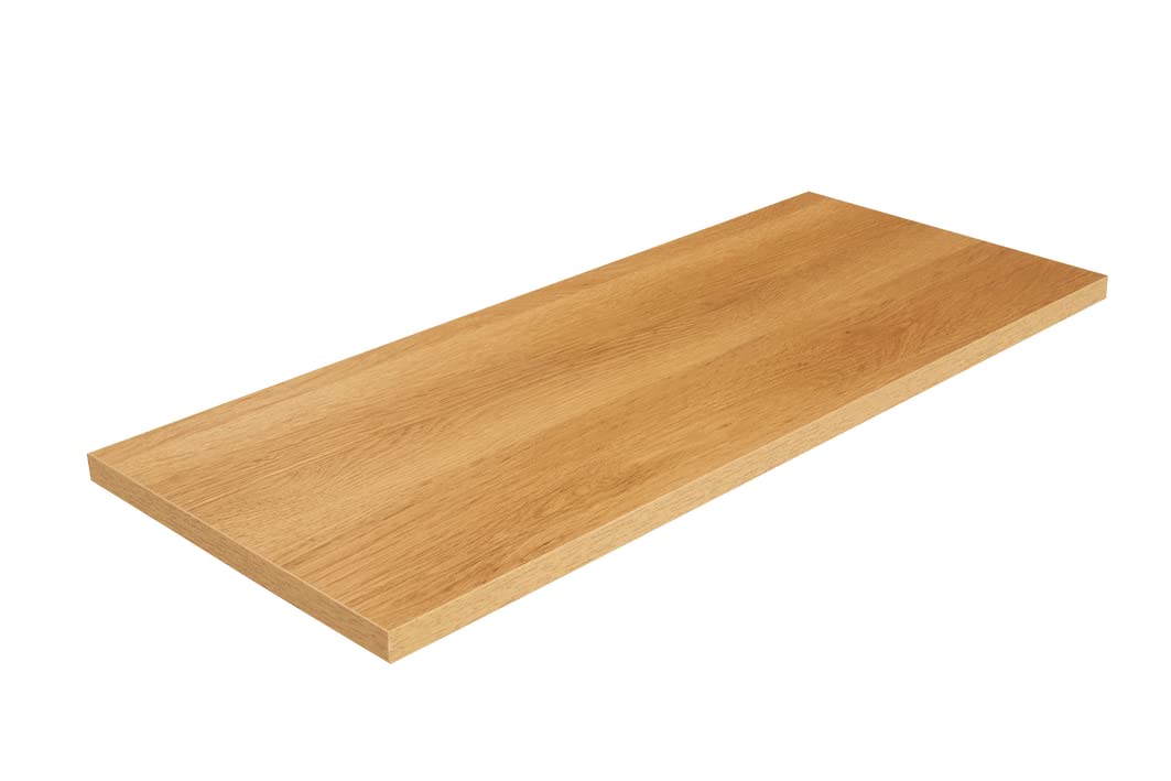 Rubbermaid 10"x36" Decorative Board, Golden Oak, Adjustable Shelf, Wood, Storage, Shelving