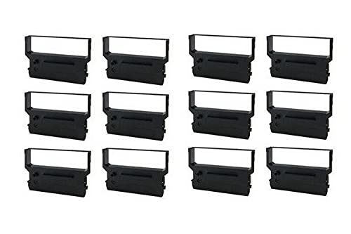 SuppliesMAX Compatible Replacement for Citizen DP-600/650/CBM-710/750/iDP-3516/3530/4540 Black/Red P.O.S. Printer Ribbons (12/PK) (IR-61RB_12PK)