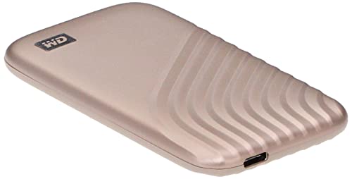 Western Digital 2TB My Passport SSD Portable External Solid State Drive, Gold, Sturdy and Blazing Fast, Password Protection with Hardware Encryption - WDBAGF0020BGD-WESN