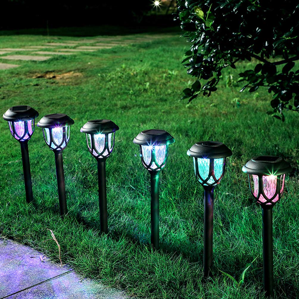 Uonlytech Solar Landscape Light Solar Ground Lights Solar Lawn Light Night Lights Solar Pathway Lights Driveway Lights Exterior Solar Powered Lights Solar Light for Outside Led Garden Light