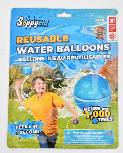 Tlitlimom Reusable Water Splash Balloon, 1 Count, Outdoor, Unisex, Suitable for Swimming Pool, Beach, Park, Yard, No Clean Hassle, Easy to Fill, Mesh Bag Included, Unique Design