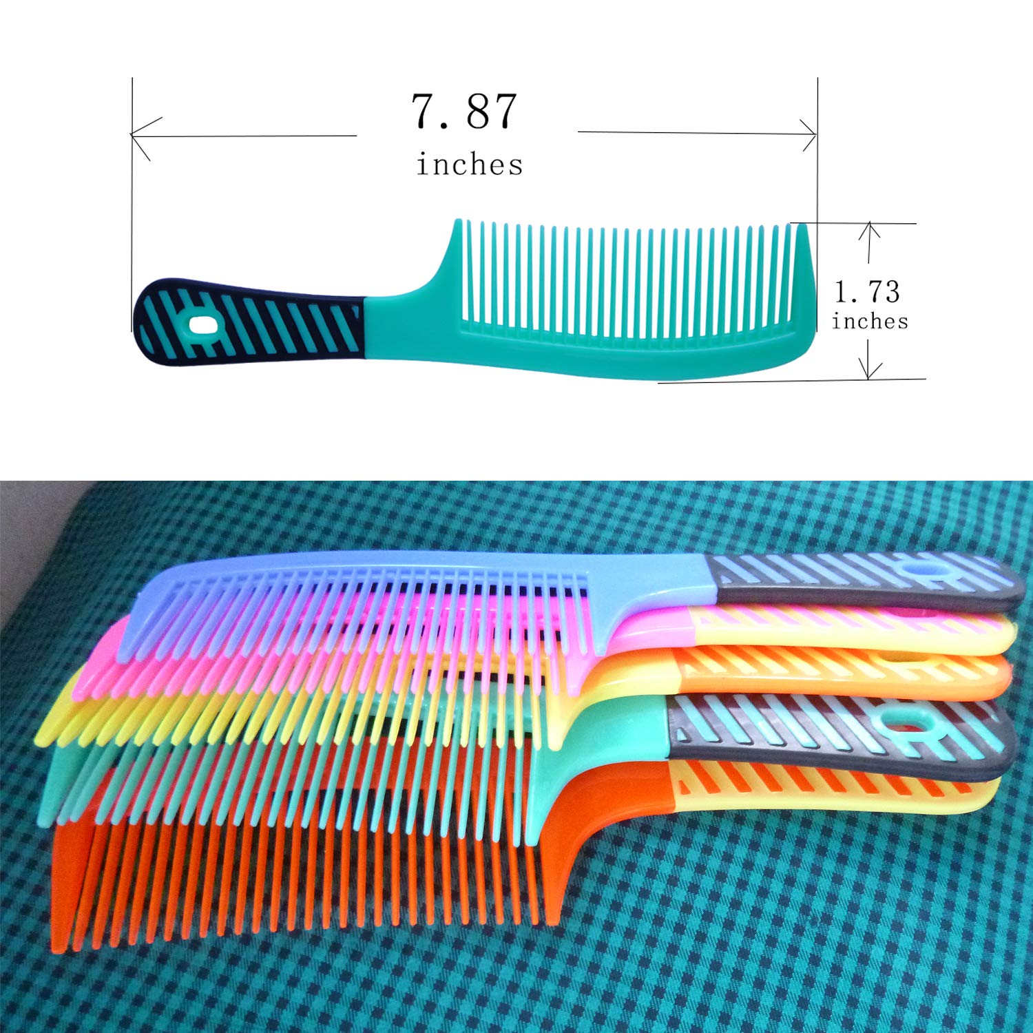 zYoung 5 Pcs Combs for Women, Tooth Comb Set, Styling Essentials Round Comb with Handle