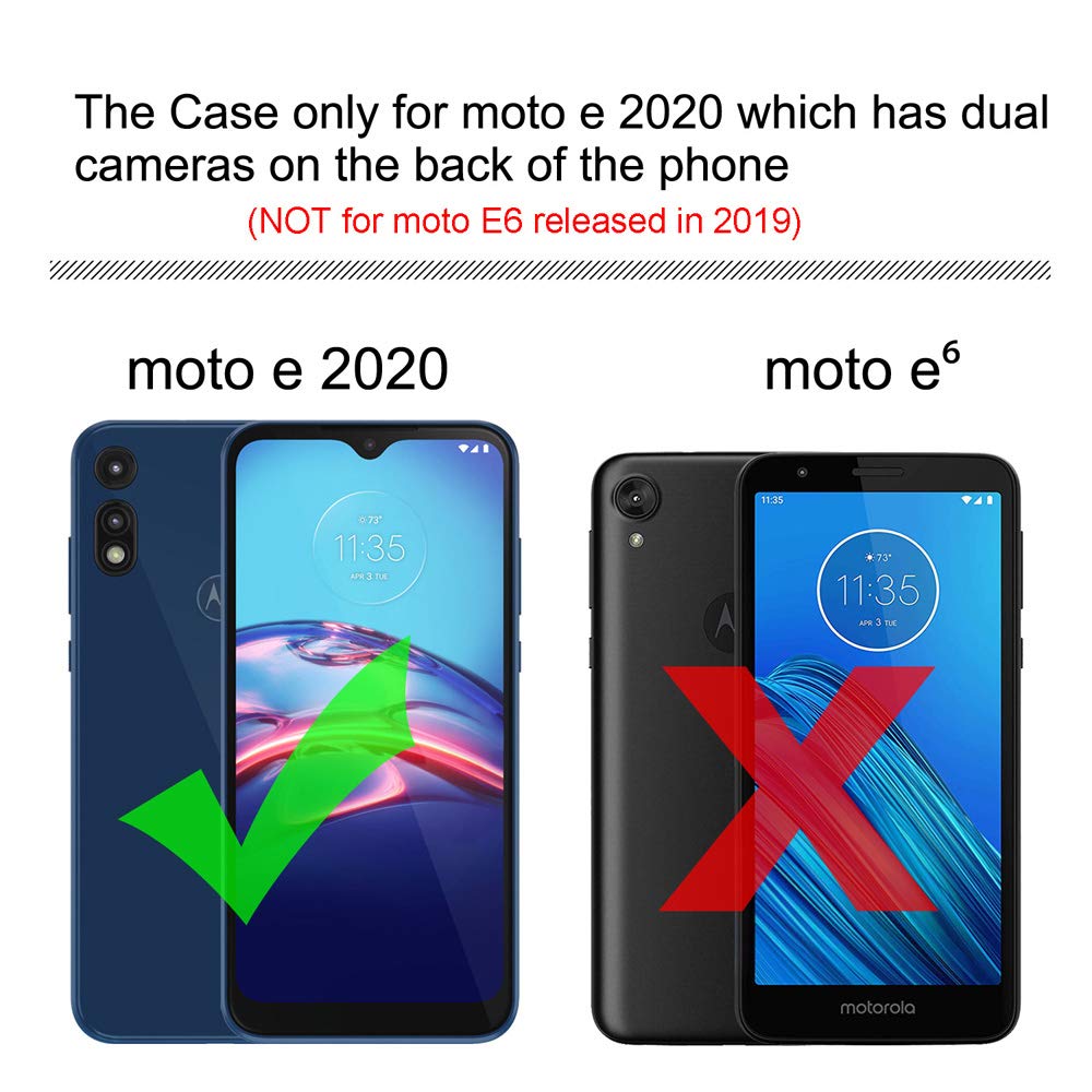SYONER Shockproof Phone Case Cover for Motorola Moto E 2020 (6.2") [Green]