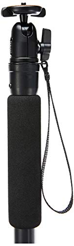 SLIK Lighty Pod III 5-Section Monopod with Mini Ballhead - Supports 6.6 lbs (3 kg), for Mirrorless/DSLR Sony Nikon Canon Fuji Cameras and More - Black (618-719)