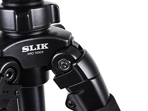 SLIK Pro 700DX Tripod KIT with 3-Way Pan & Tilt Head, for Mirrorless/DSLR Sony Nikon Canon Fuji Cameras and More - Black (615-316)