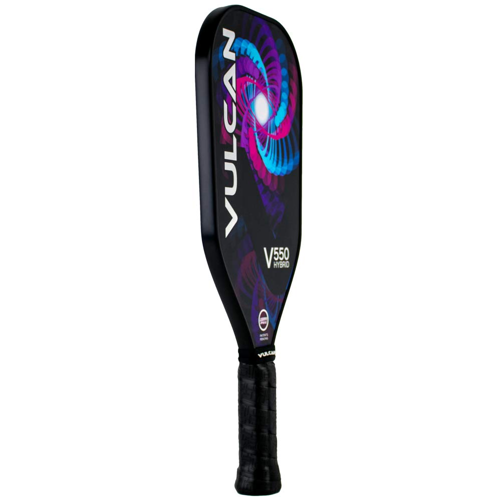 Vulcan | V550 Pickleball Paddle | Hybrid Performance | Polypropylene Core - Carbon Fiber Surface | USAP Approved | Purple Entropy