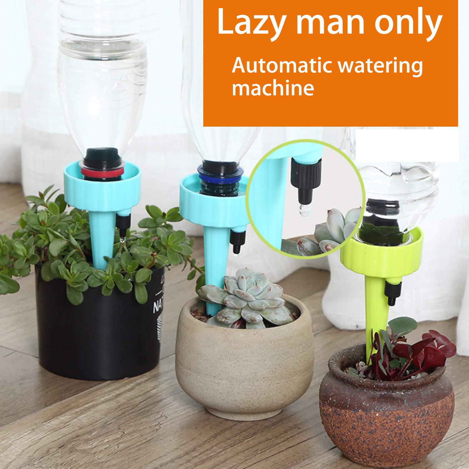 T&Kira Self Watering Spikes, Upgrade Adjustable Plant Waterer Watering Devices for Indoor or Garden, Automatic Vacation Plant Watering Bulbs Globes with Slow Release Control Valve Switch (12pcs)