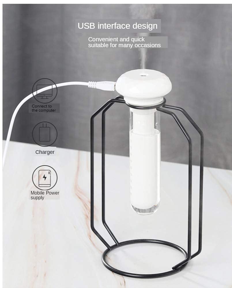 USB Cool Mist Humidifier-Portable Mini Air Humidifier for Bedroom Desk Car Travel Office Baby With Adjustable Length