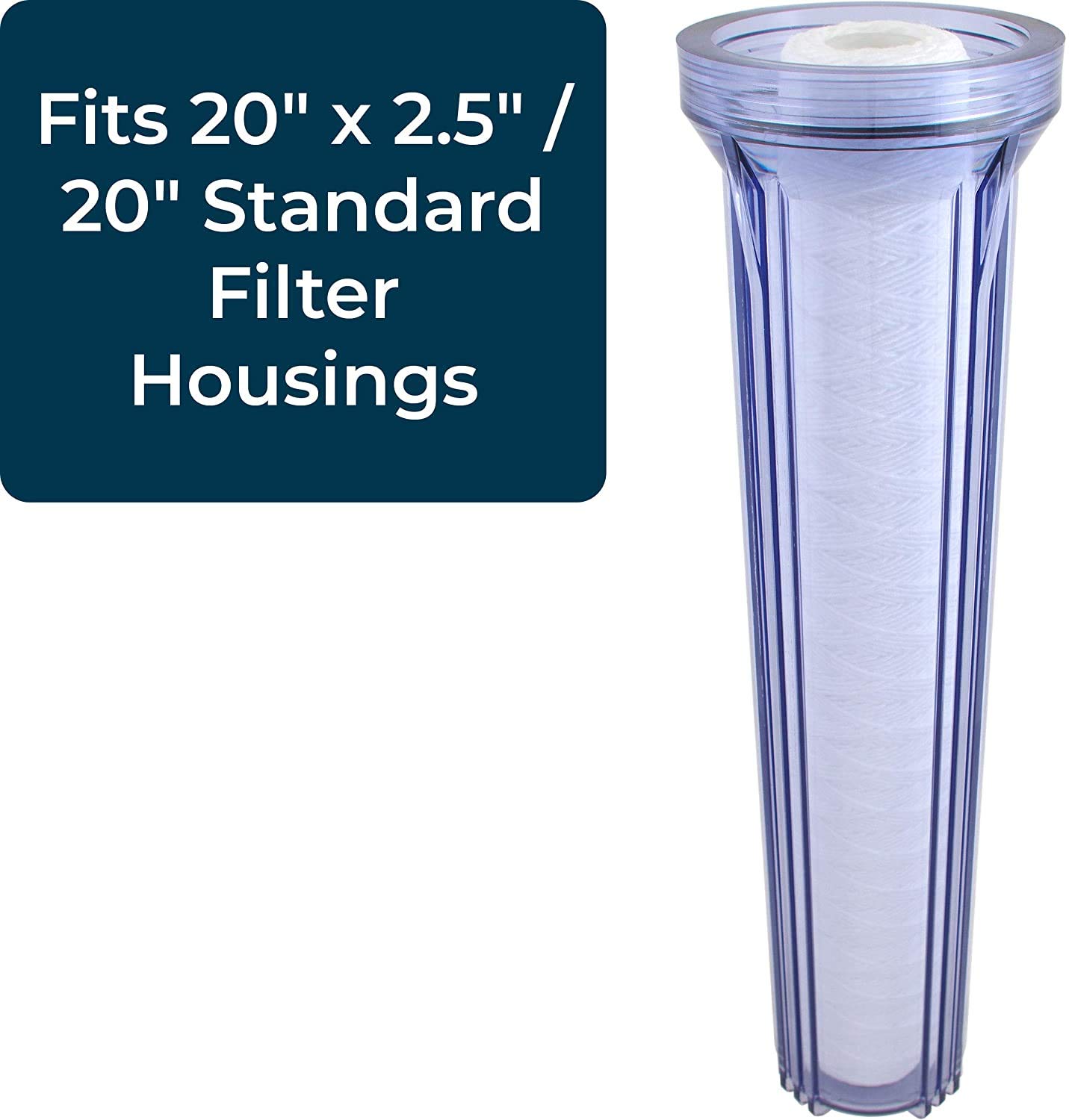 SpiroPure SP-CW10 10x2.5 10 Micron String-Wound Polypropylene Sediment Water Filter Cartridge SWC-25-1010 CW-F 155186-43 (Case of 24)