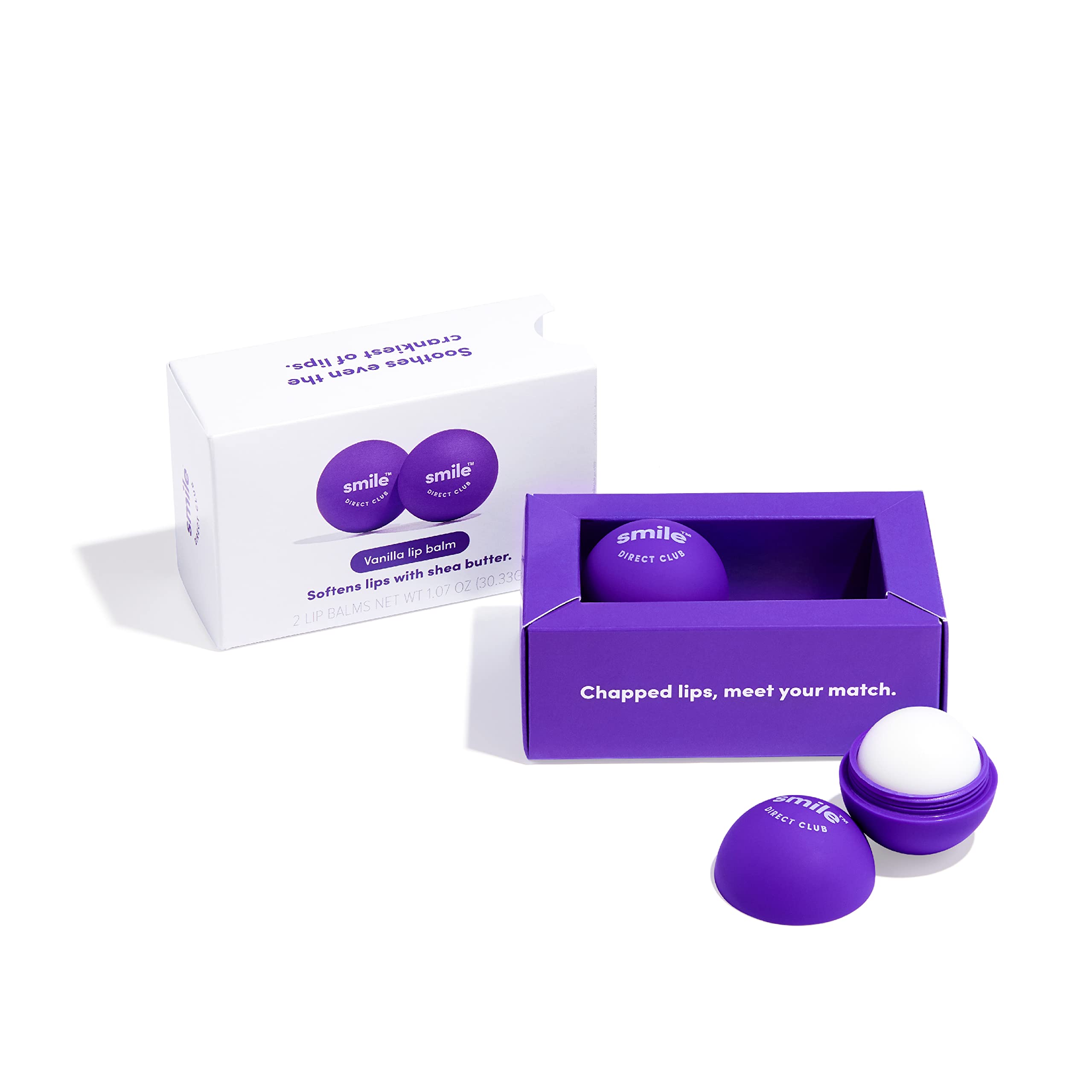 SmileDirectClub 2 Pack Vanilla and Shea Butter Lip Balm