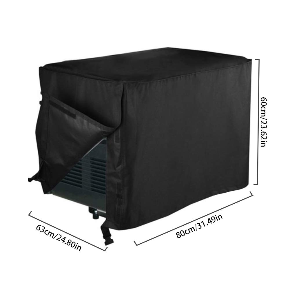 ValueHall Universal Generator Cover Waterproof UV Resistant Generator Cover Outdoor Generator Cover 600D Heavy Duty Polyester Generator Cover for Generator Protection V7088