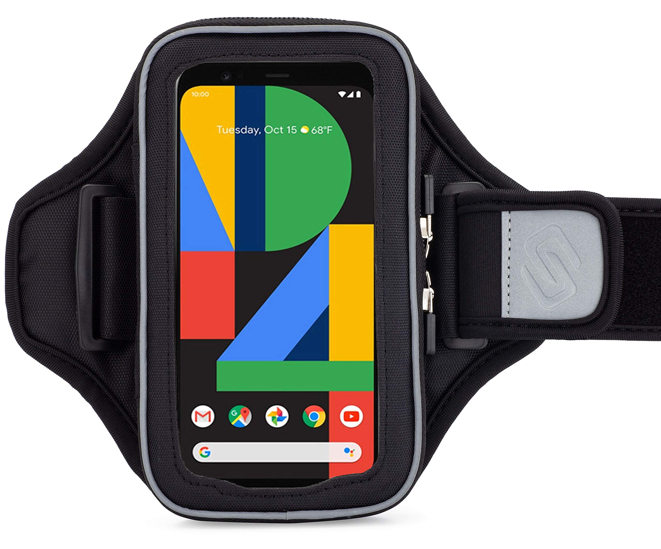 Sporteer Velocity V7 Running Armband - Compatible with iPhone 15, 15 Pro, 14, 14 Pro, 13, 13 Pro, iPhone12/12Pro, Galaxy S24, S23, S22 5G, Google Pixel, and Many More Mobile Phones - Fits Most Cases