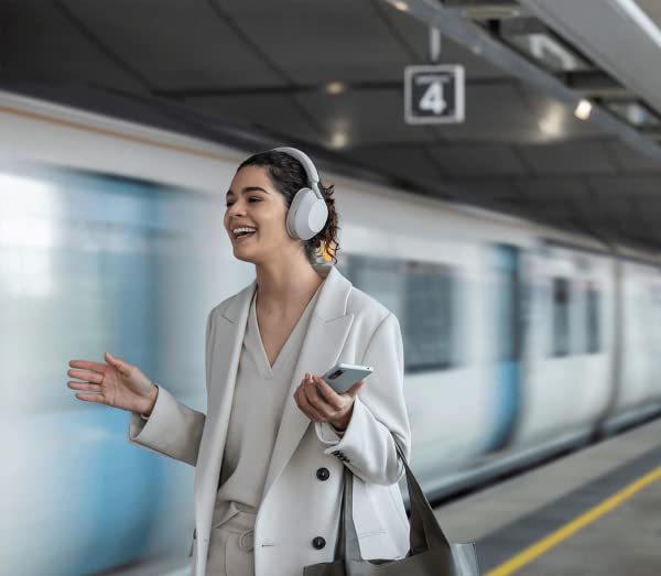 Sony WH-1000XM5 Wireless Noise Cancelling Over Ear Headphone Bundle with gSport Accessory Kit (Silver)