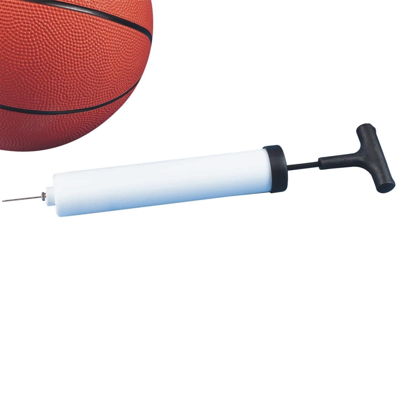 S&S Worldwide Hand Pump and Inflator. Portable, Lightweight 10" Long Plastic Pump includes Inflation Needle. Perfect for Keeping Sports and Playground Balls Properly Inflated.