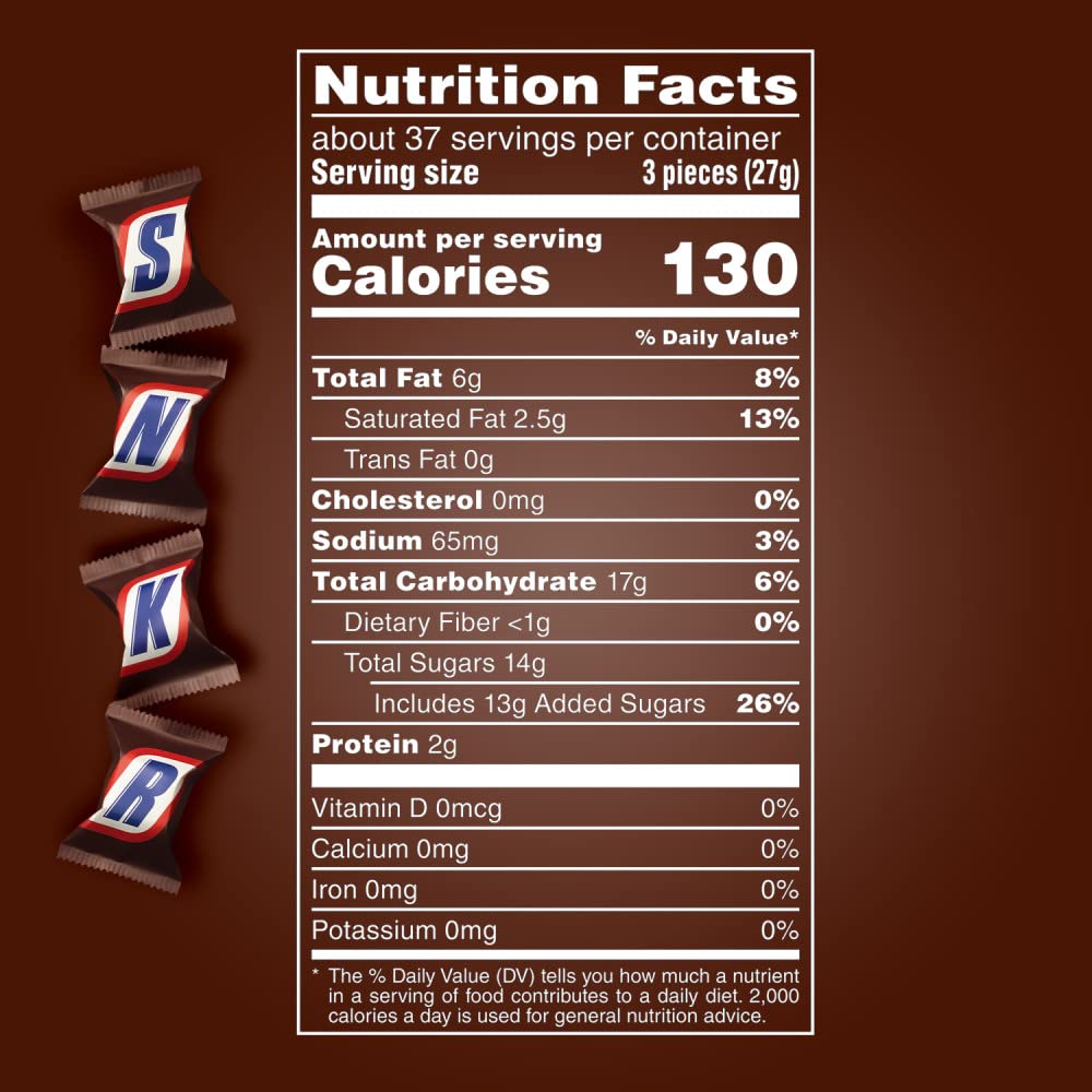 SNICKERS Minis Milk Chocolate Candy Bars Father’s Day Gift, Party Size, 35.6 oz Bag
