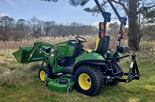 Standard 3-Point Hitch Adapter for Trailers & Farm Equipment with Category 1 Pins & 2" Hitch Receiver