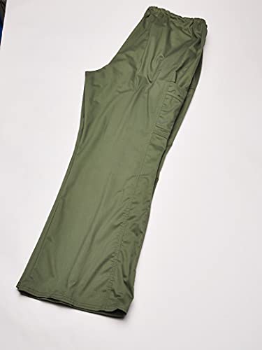 Scrubs for Women Workwear Core Stretch Drawstring Cargo Scrub Pants 4044, XL, Olive