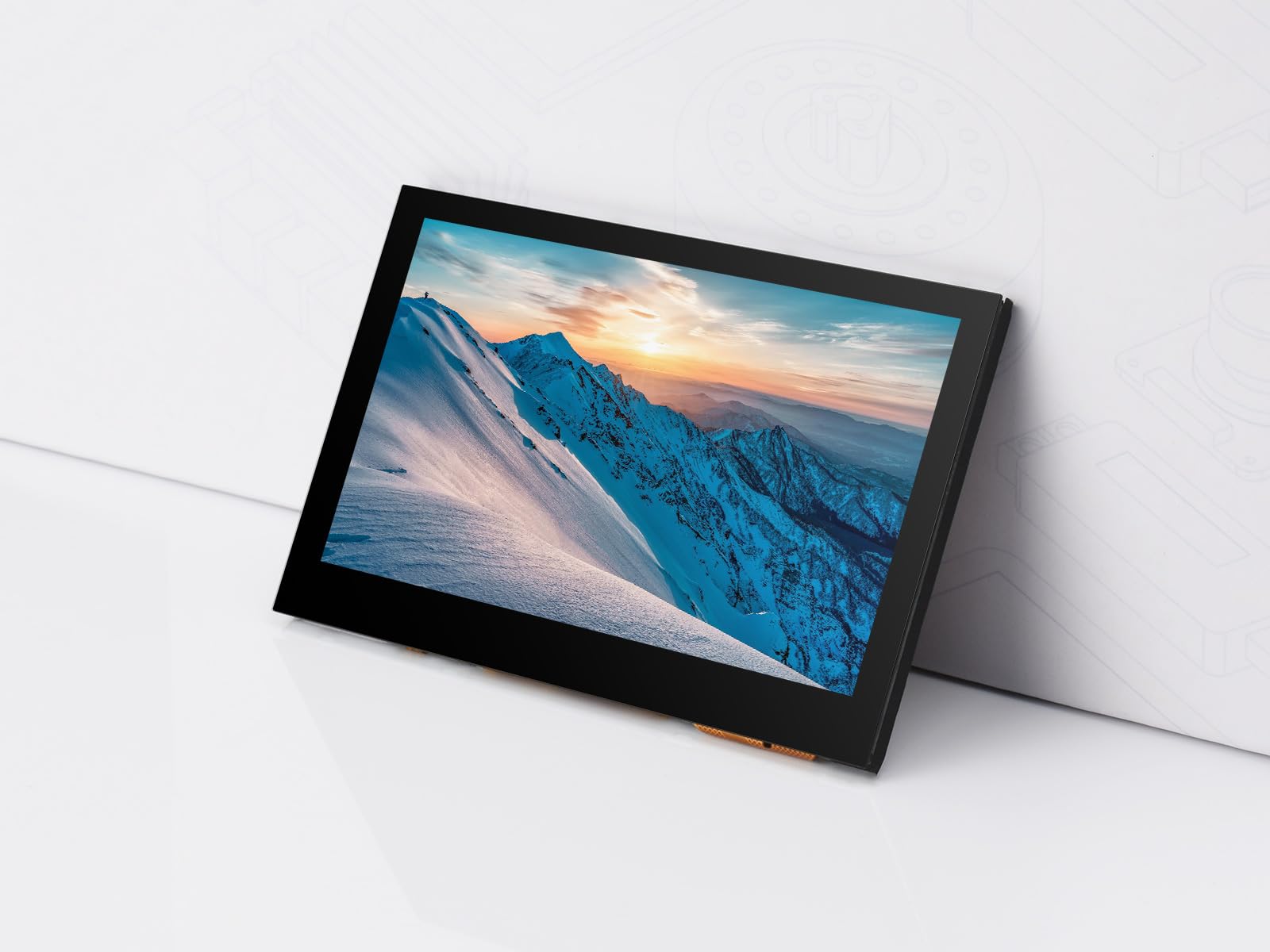 waveshare 4.3inch DSI Display, 800 × 480 Resolution, IPS, Compatible with Raspberry Pi 4B/3B+/3A+/3B/2B/B+/A+, CM3/3+/4, Touch Version