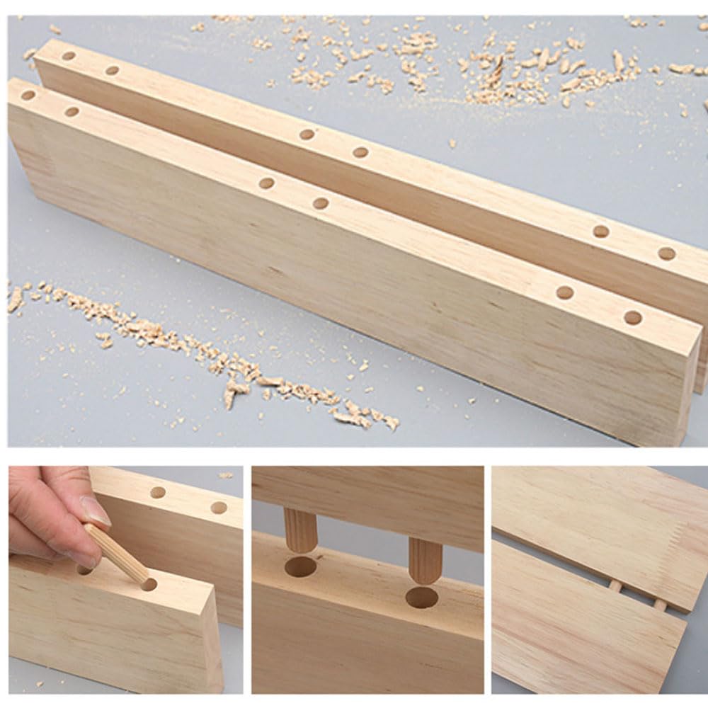 Singring Dowel Jig Kit Portable Self Centering Dowel Tools Cabinet Shelf Pin Jig Doweling Jig for Woodworking Punch Locator Drill Guide Tools and Equipment