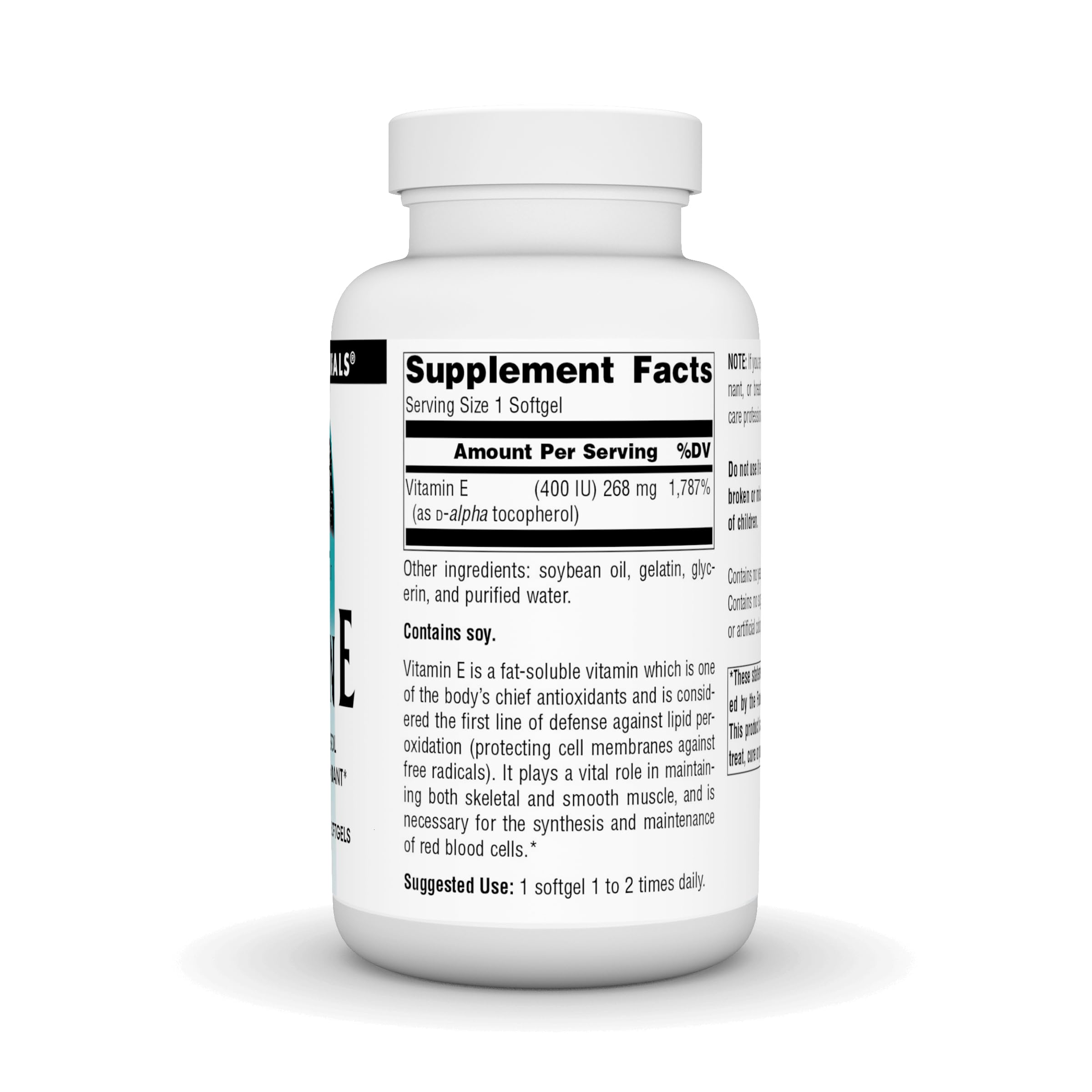 Source Naturals Vitamin E, 400 iu Fat-Soluble Antioxidant - 250 Softgels