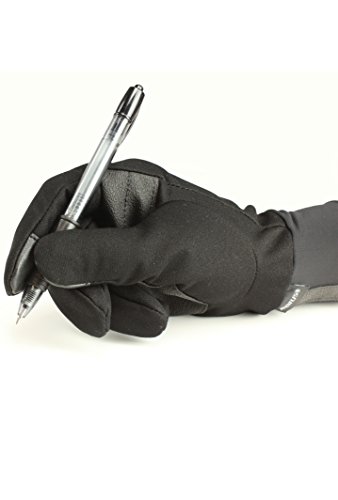 Seirus Innovation Men's Hyperlite All Weather Polartec Glove with Sound Touch Technology, Black, Large
