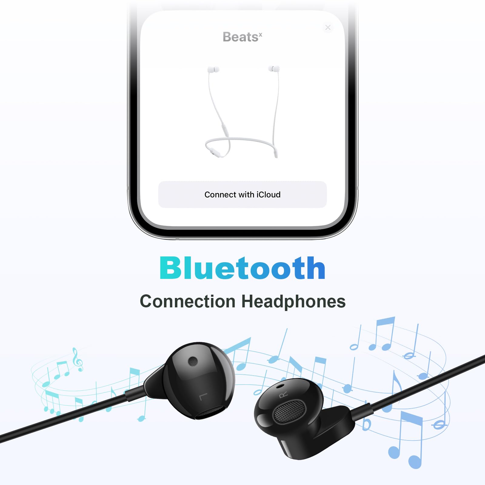 XNMOA Wired Headphones with Microphone,in-Ear Stereo Noise Canceling Headset Compatible with iPhone 14/13/12/11/11 Pro, X/XS/XS Max/XR 8/8 Plus/7 & 7 Plus, iPad Pro/Mini 4/Air 2,Black