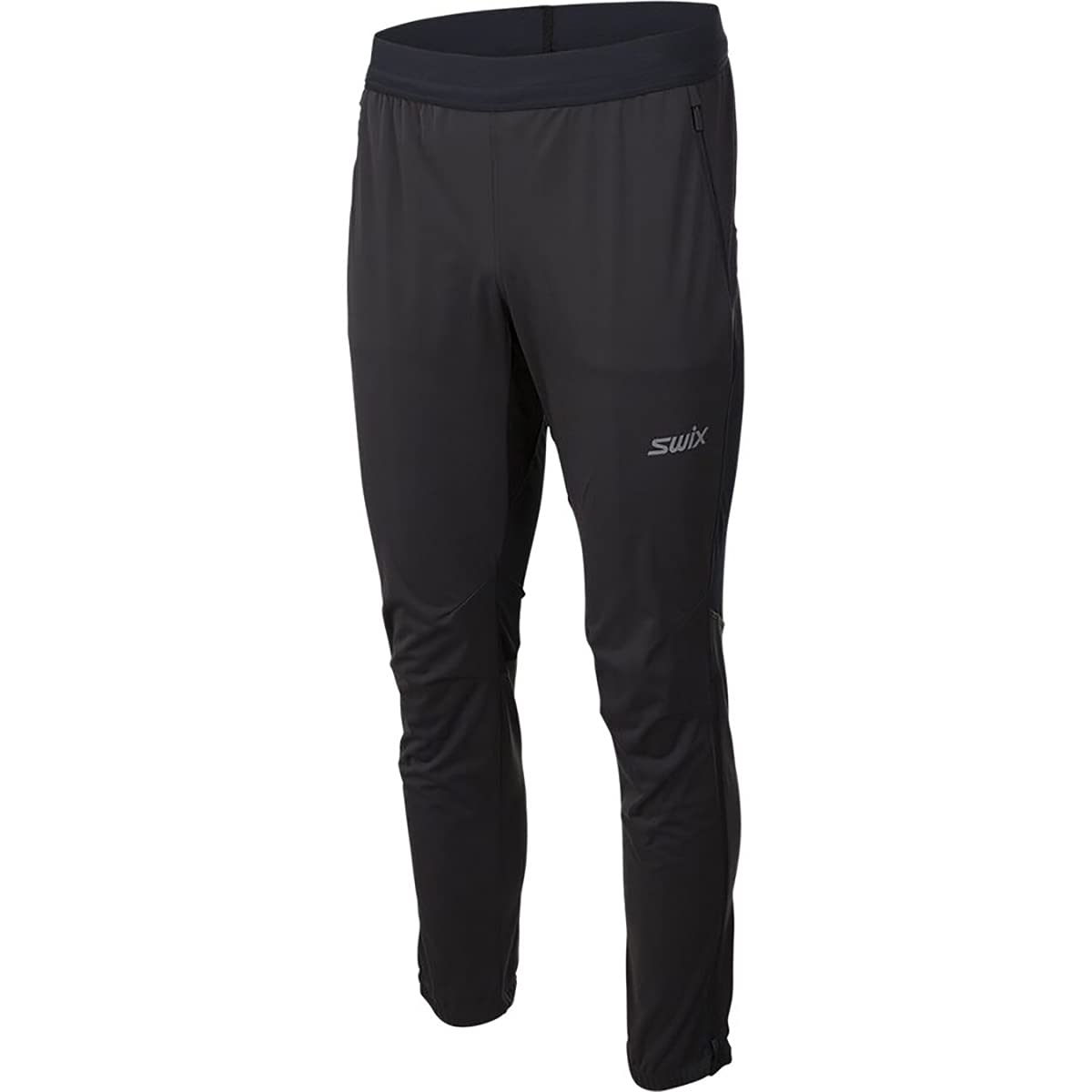 Swix Men's Cross Classic Layout Stretch Softshell Ski Pants, Phantom/Black, Small