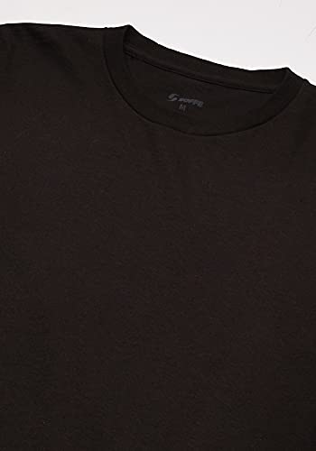 Soffe Men's Long-Sleeve Cotton T-Shirt, Black, X-Large