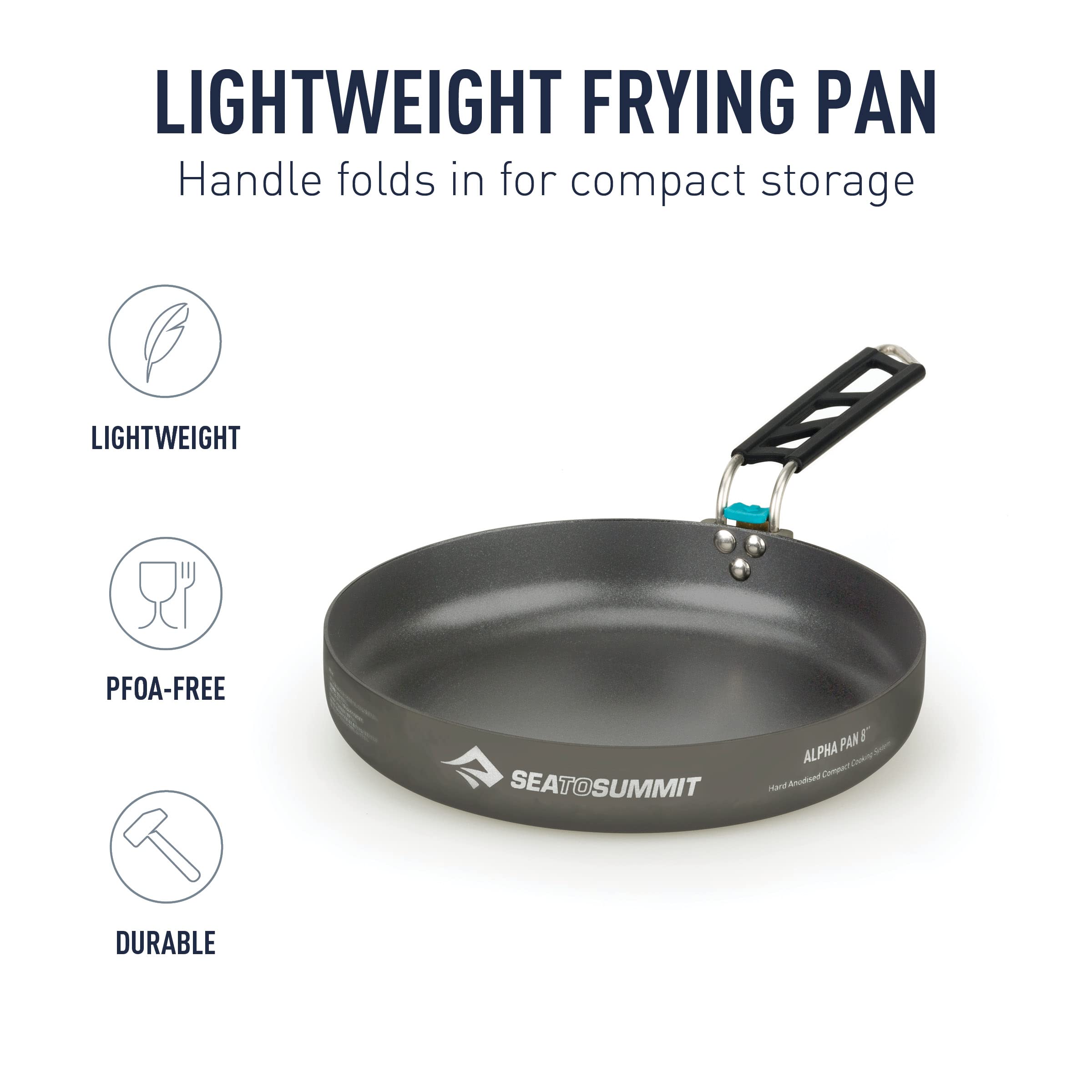 Sea to Summit Alpha Lightweight Camping Fry Pan, 8-Inch