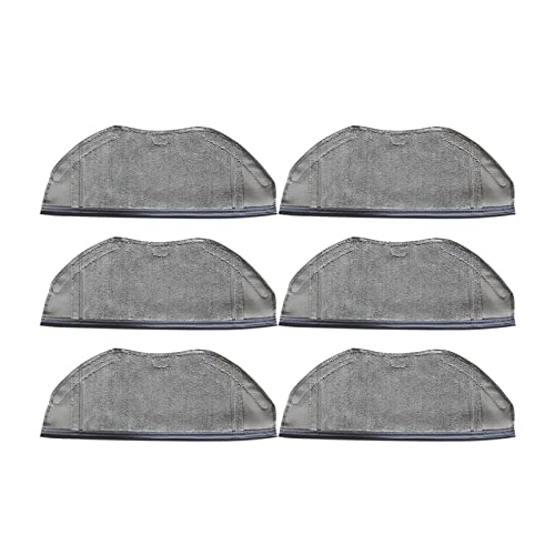 Spare parts HEPA Filter, MaiKemtAtrush, Side Brush, Mop Cloth, Compatible With 360 S6 Pro S9 X95 Robot Vacuum Cleaner Spare Parts Replacement (Color : 6pcs mop)