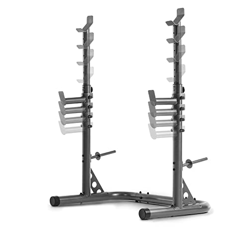 Weider XRS 20 Adjustable Olympic Workout Bench with Independent Squat Rack and Preacher Pad