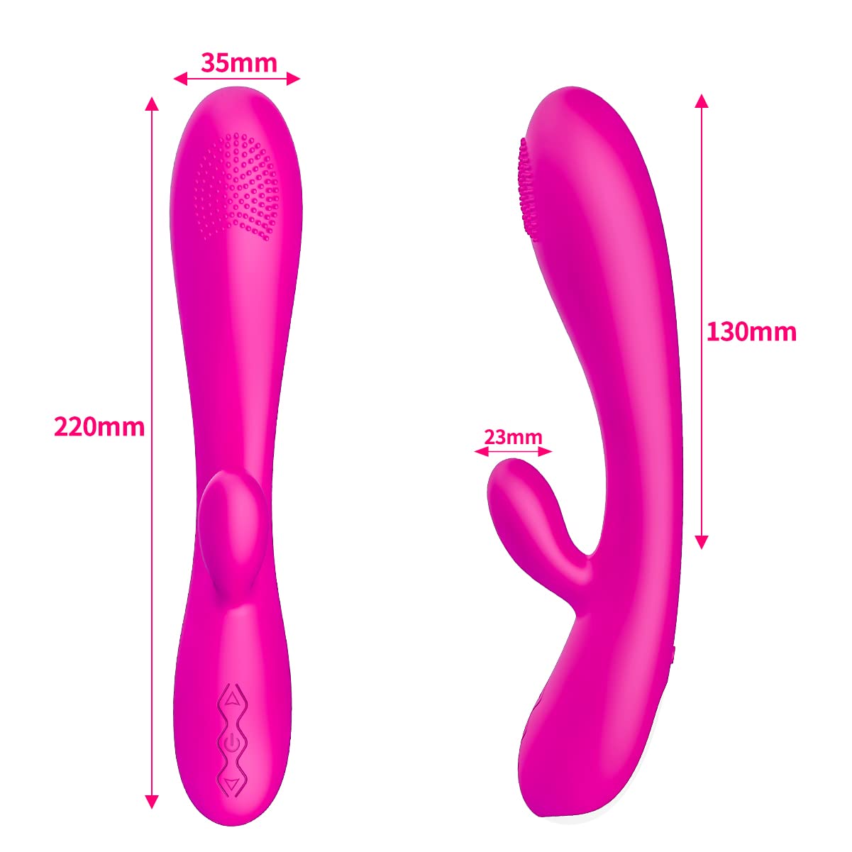 Stimulation 2+1 Modes, USB Fast Charge