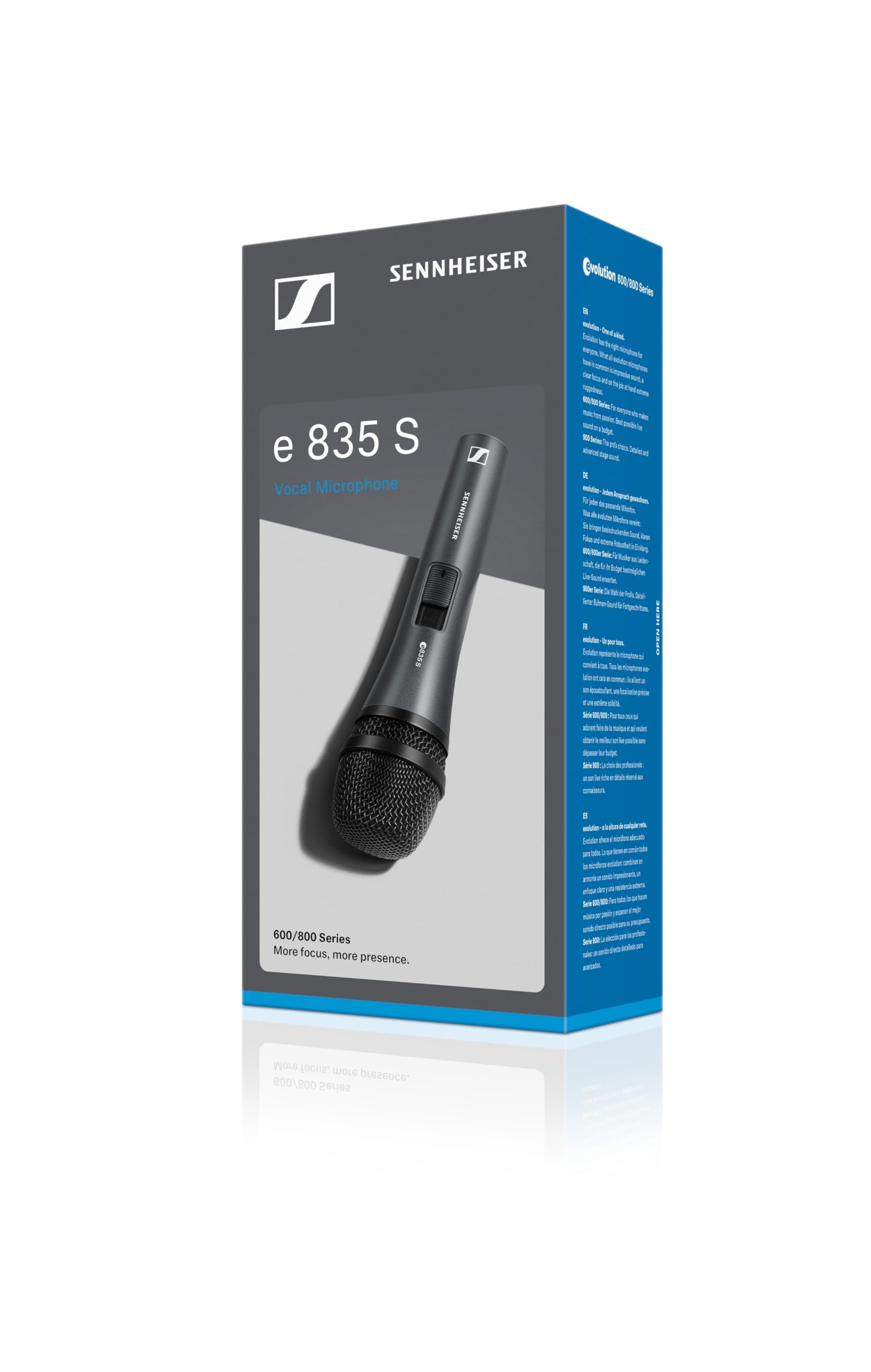 Sennheiser Pro Audio Sennheiser Professional E 835-S Dynamic Cardioid Vocal Microphone with On/Off Switch