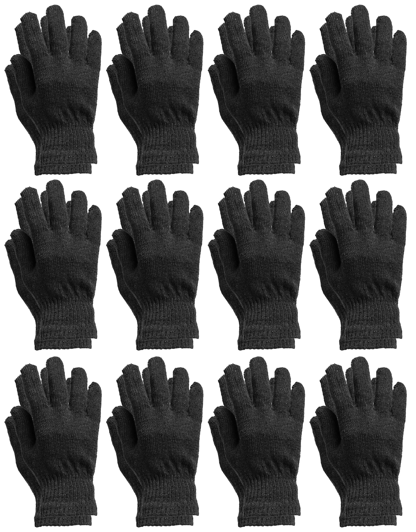 Yacht & Smith Wholesale Beanie and Glove Winter Bulk Kit, Kids Adults Bulk Sets, Homeless Donation Shelters