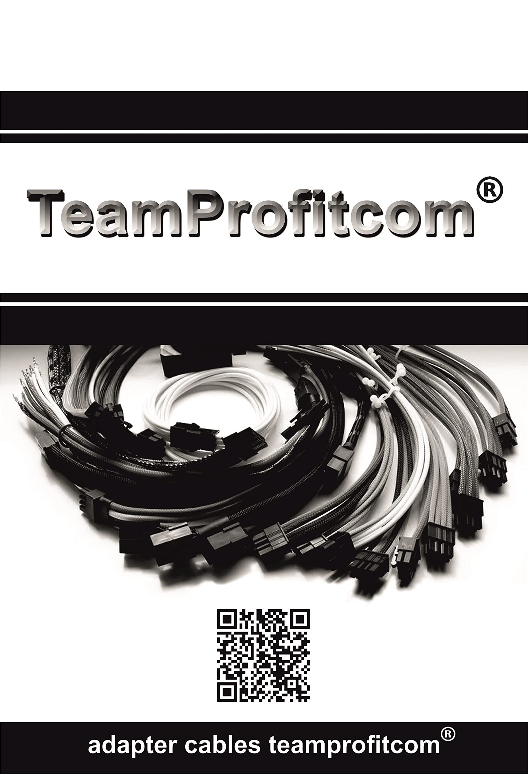 TeamProfitcom 4 Pin PWM Fan Extension Cable PC Fan Power Braided Sleeved Extension Cable Adapter Case 4-Pin Cooling Fans Cable 24 inches (3 Pack)