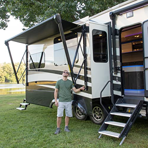 Solera Universal Vinyl Replacement Fabric for 14' RV Awning, For Awnings 10' - 21', Heavy-Duty 13.5-oz Vinyl - V000334373