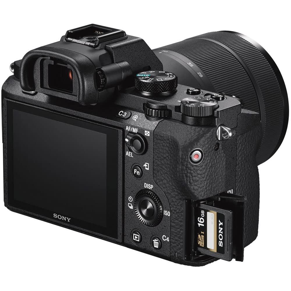 Sony a7 II Mirrorless Camera with 28-70mm Lens (ILCE7M2K/B) + Sony FE 24-105mm Lens + Filter Kit + Lens Hood + Bag + 64GB Card + NPF-W50 Battery + Card Reader + More (Renewed)