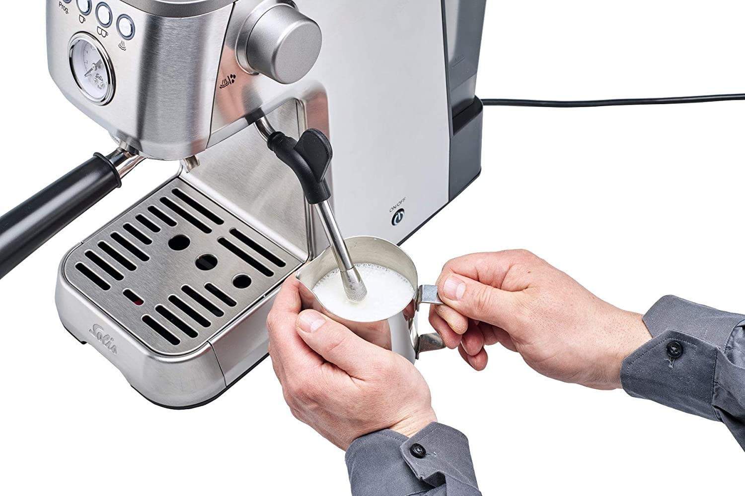 Solis Barista Perfetta Plus Espresso Machine (Stainless Steel)
